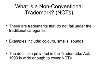 Non-Conventional Trademarks in India | PPT