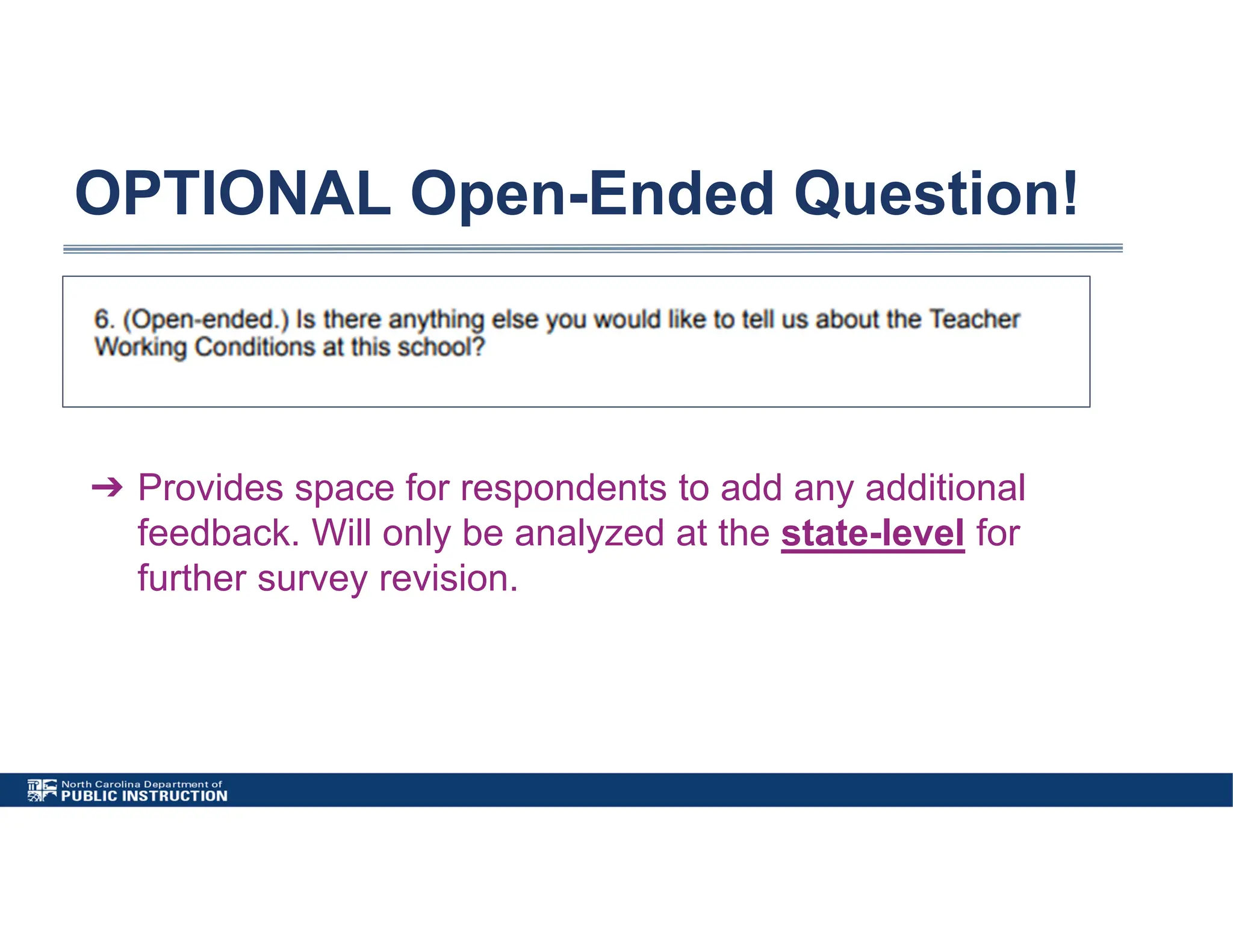 Preview of 2024 Teacher Working Conditions Survey | PPT