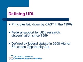 National UDL Taskforce | PPT