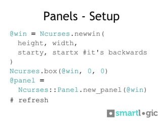 ncurses in your hobostove | PPT