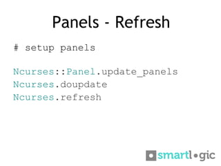 ncurses in your hobostove | PPT