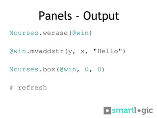ncurses in your hobostove | PPT