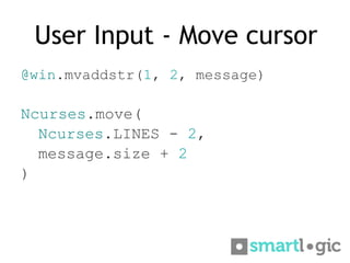 ncurses in your hobostove | PPT
