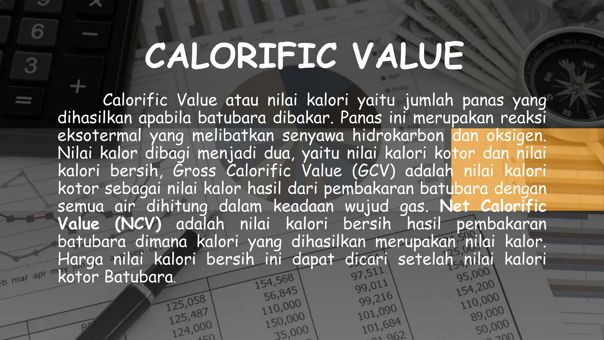 Parameter Arb,Adb. didalam Net Calorific Value | PPTX