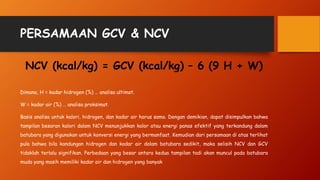 Parameter Arb,Adb. didalam Net Calorific Value | PPTX