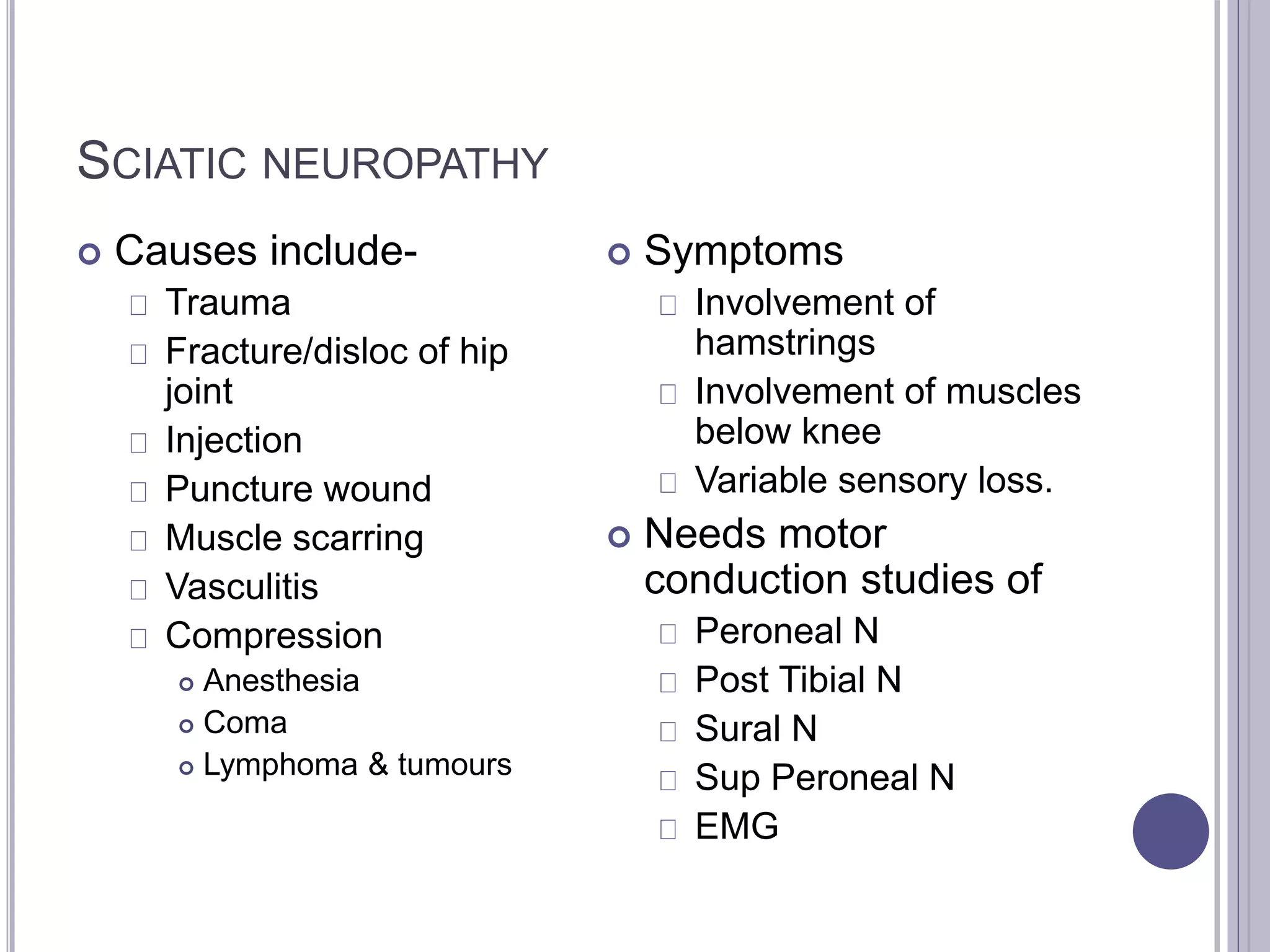 Nerve Conduction Studies- Lower Leg | PPTX