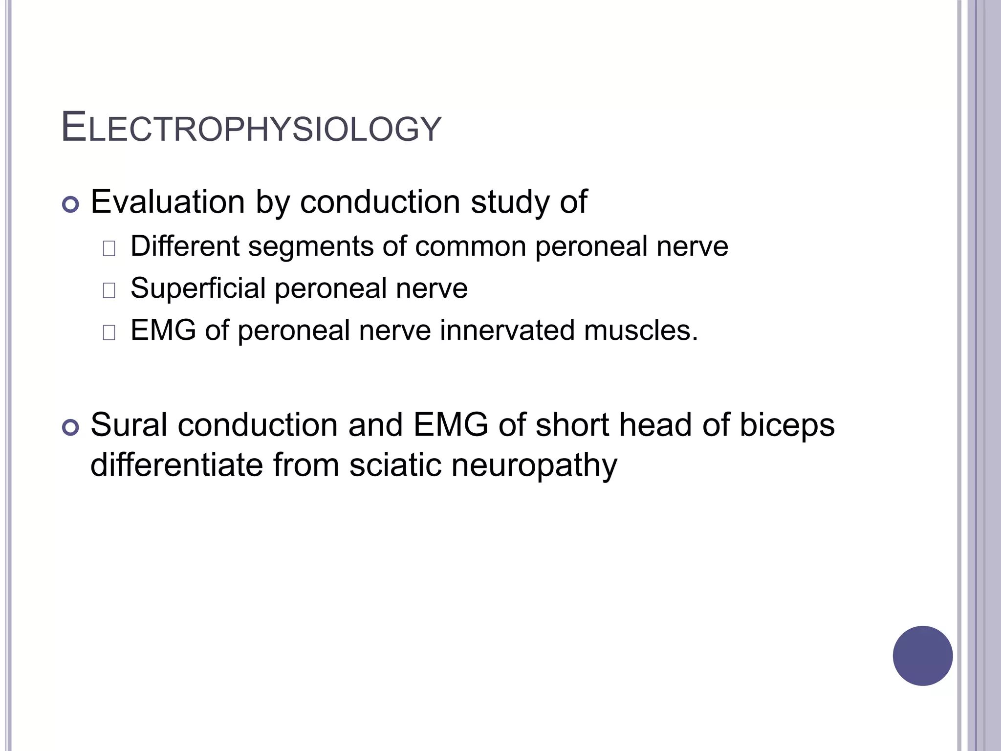 Nerve Conduction Studies- Lower Leg | PPTX