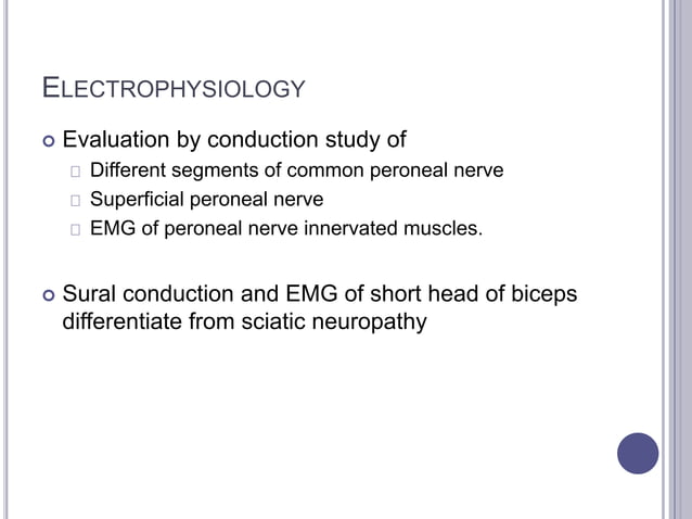 Nerve Conduction Studies- Lower Leg | PPTX
