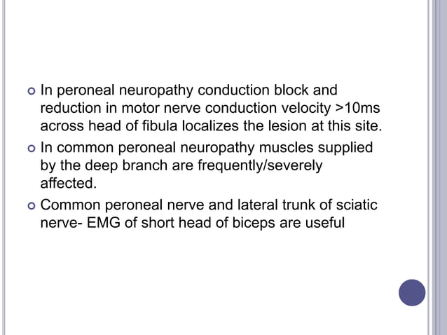 Nerve Conduction Studies- Lower Leg | PPTX