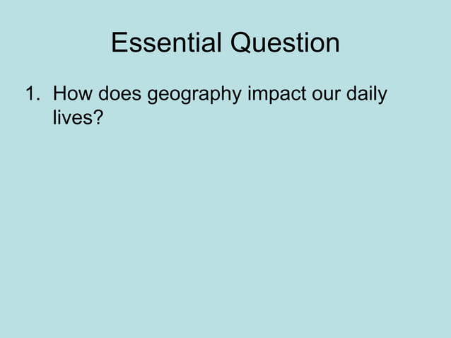 Ncvps 5 Themes of Geography Review! | PPT