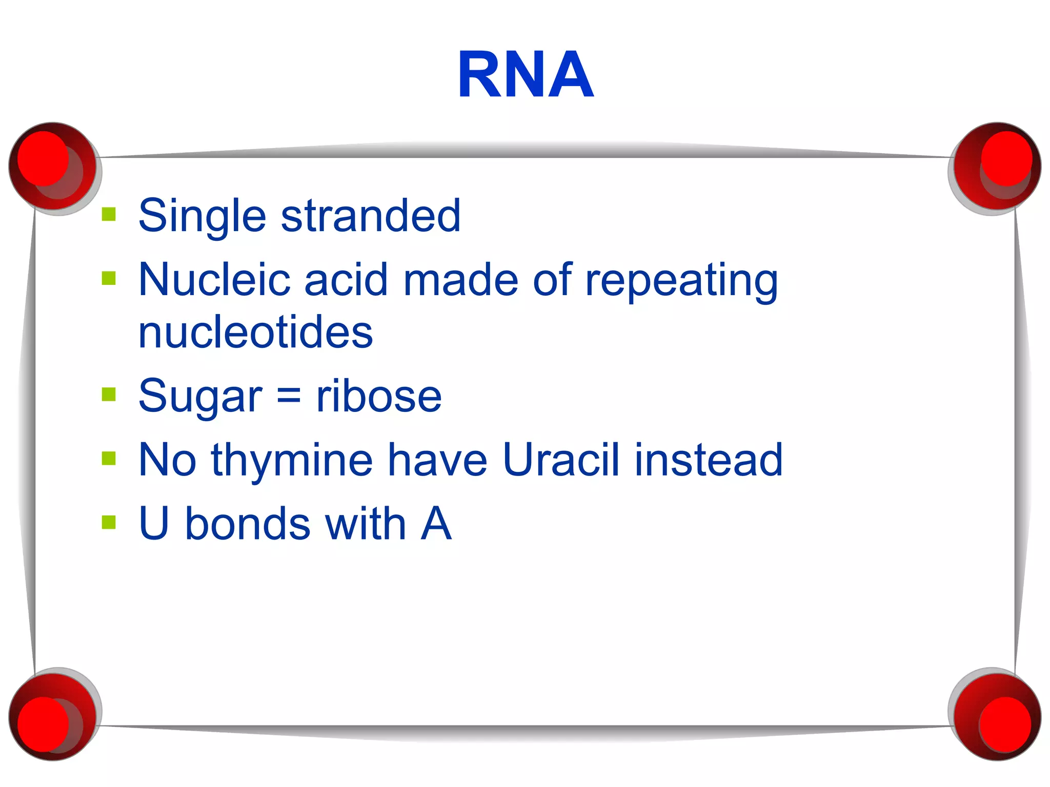 Ncvps lesson 1 module 8 what is rna | PPT