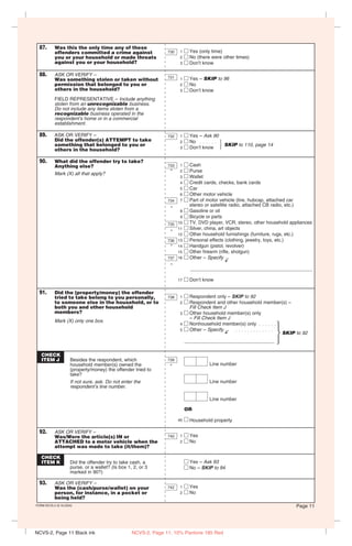 Ncvs Incident Report Questionnaire | PDF