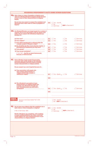 Ncvs Questionnaire | PDF | Real Estate Renting and Leasing | Real Estate