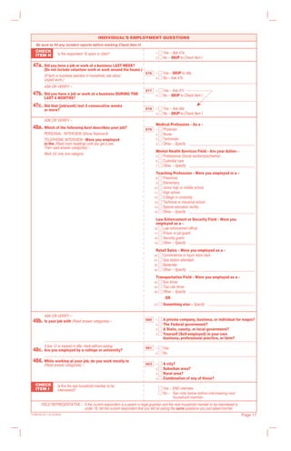 Ncvs Questionnaire | PDF | Real Estate Renting and Leasing | Real Estate