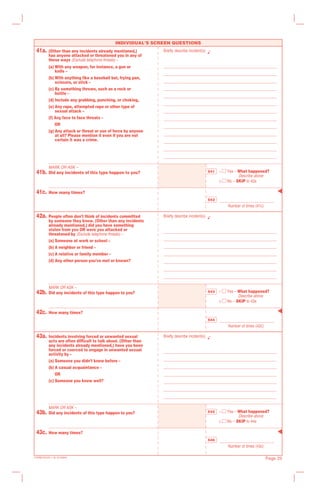 Ncvs Questionnaire | PDF