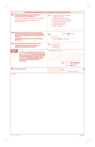 Ncvs Questionnaire | PDF | Real Estate Renting and Leasing | Real Estate