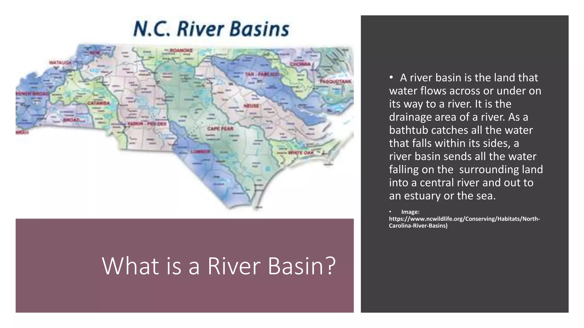 North Carolina watersheds and river basins | PPTX