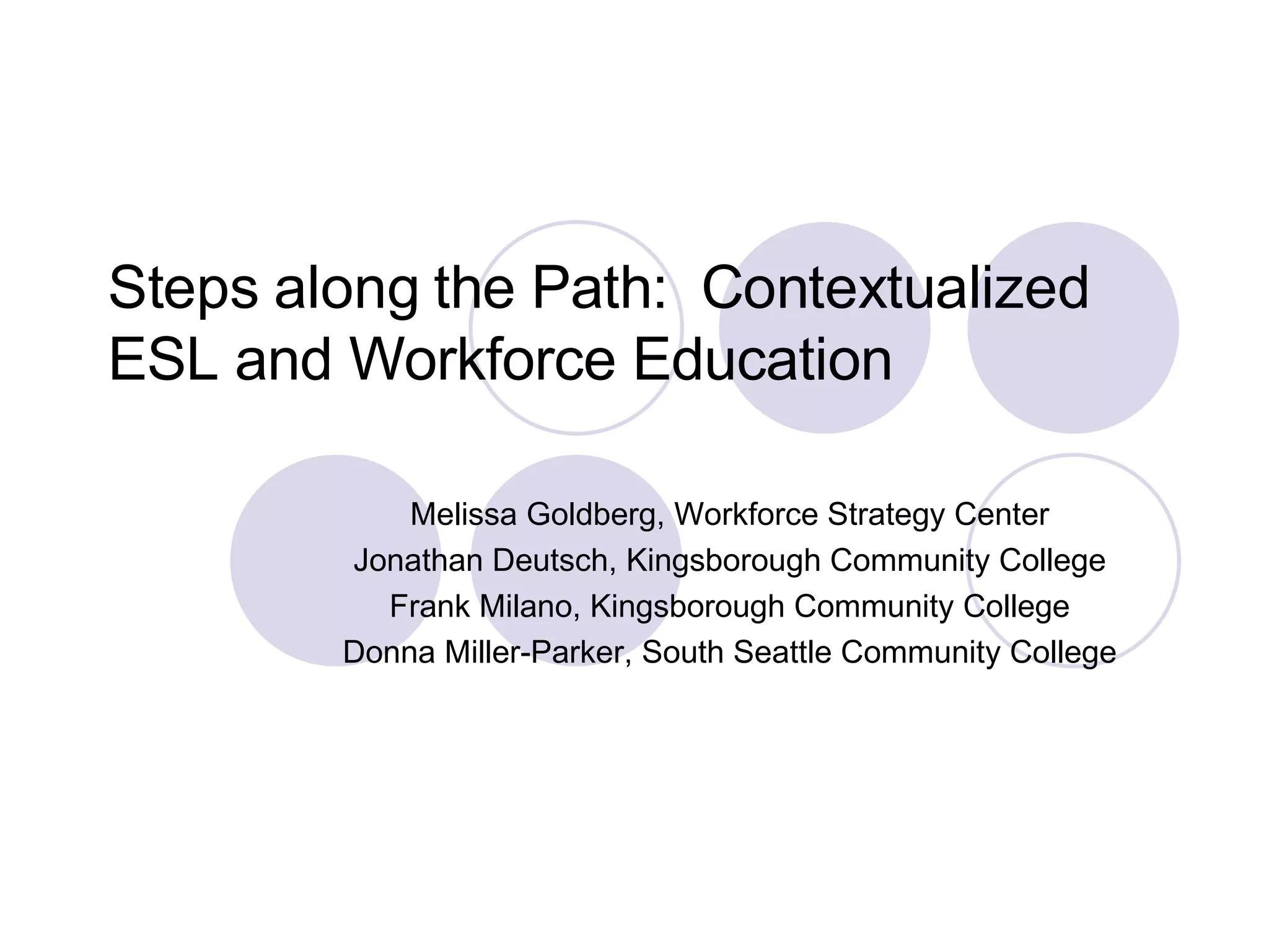 NCWE 2007 with Student Presentations | PPT