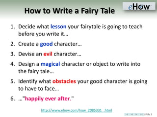 How to Write a Fairy Tale? | PDF | Fantasy | Genres