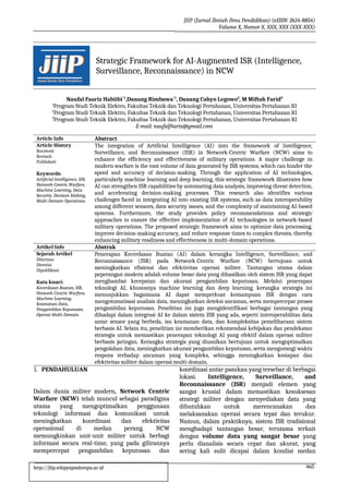 Strategic Framework For AI-Augmented ISR In NCW | DOCX