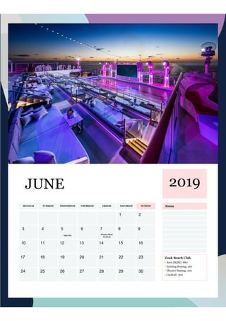Calendar Shoot & Layout Design for an Exotic Cruise Line | Front Side ...