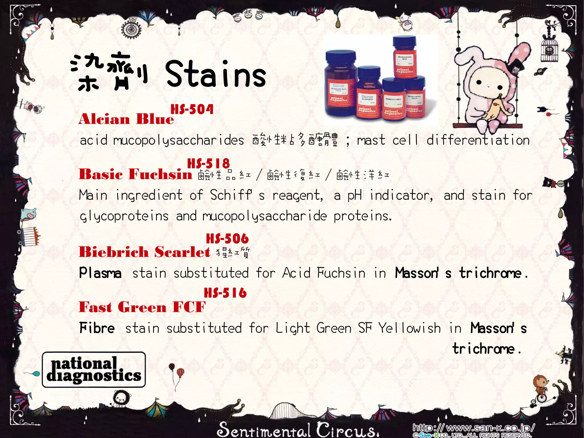 瑞柏 ND-Histology Products | PDF | Chemistry | Science