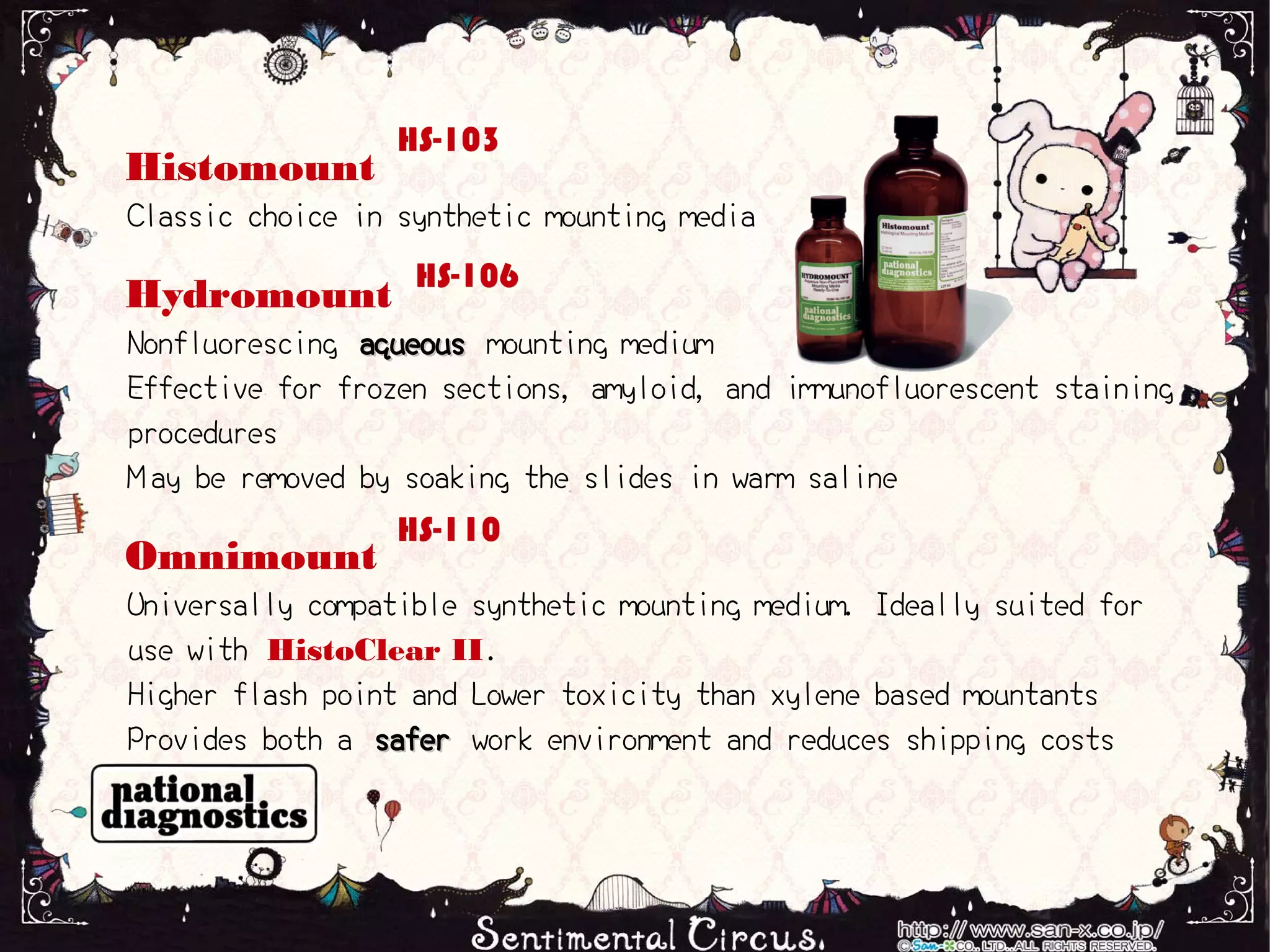 瑞柏 ND-Histology Products | PDF | Chemistry | Science