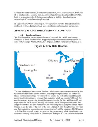 NETWORK PLANNING AND DESIGN, | PDF
