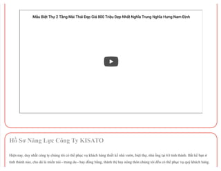 Biệt Thự Chữ L 2 Tầng Đẹp Nhất Nghĩa Hưng, Nam Định | PDF