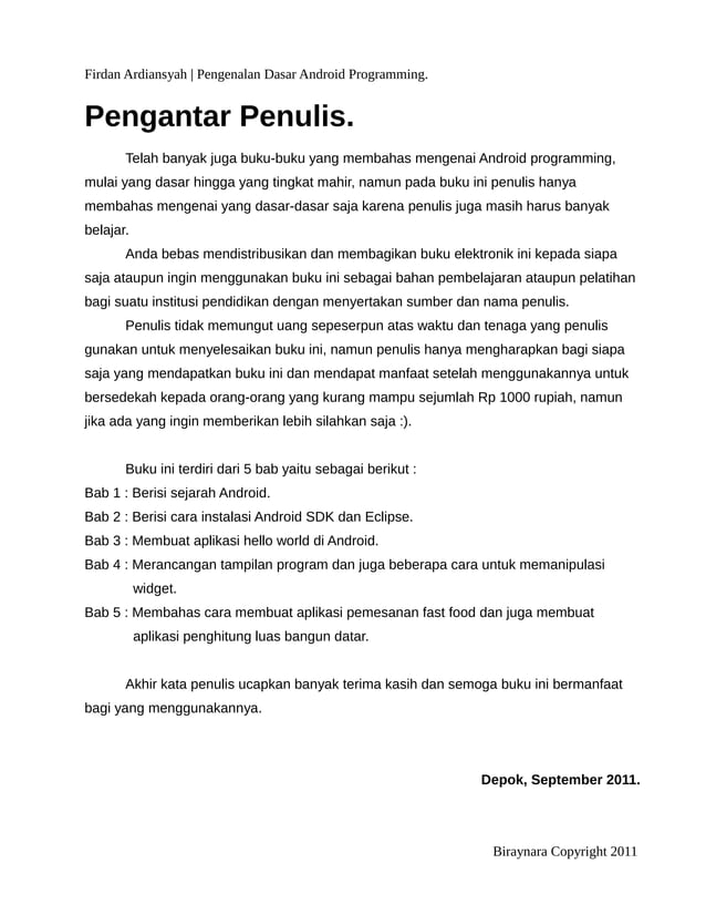 Pengenalan dasar android Programming | PDF