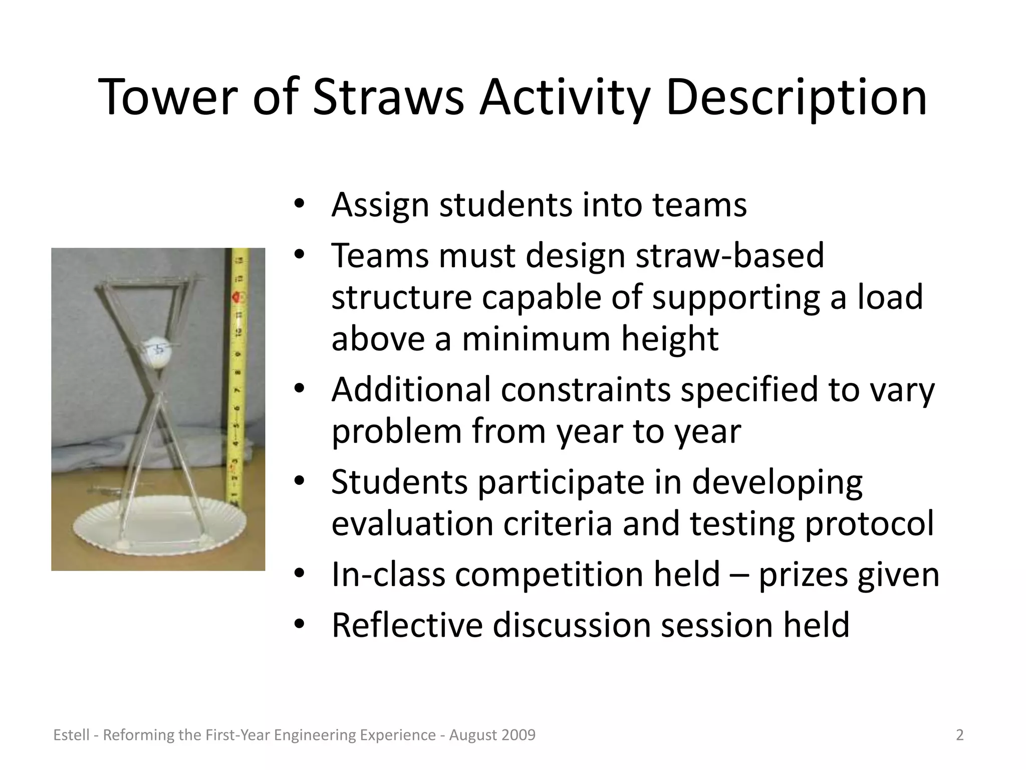 Estell - Tower Of Straws | PPTX