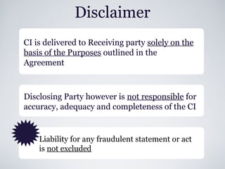 Non-Disclosure Agreement: key points | PPT