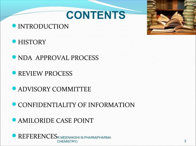 Nda | PPT | Pharmaceutical Industry | Industries