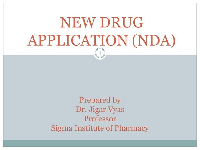 NDA- New Drug Application | PPT