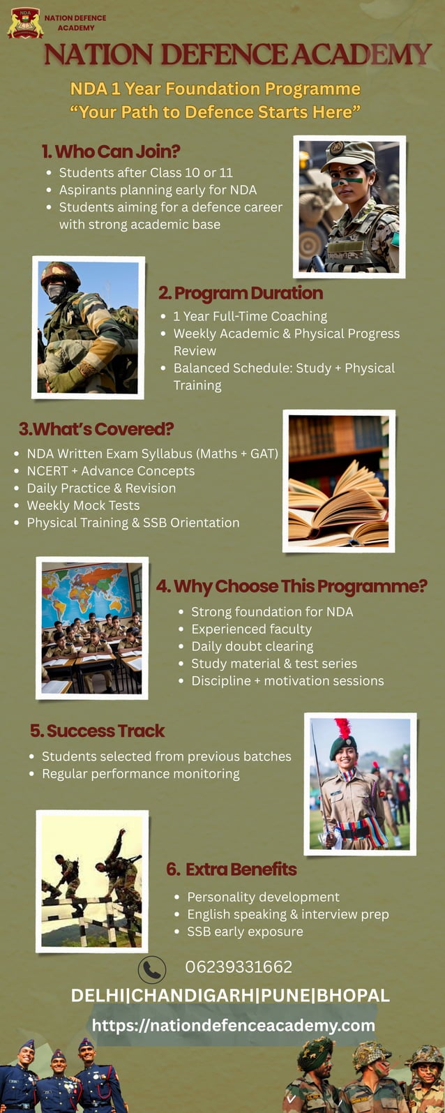 NDA 1 YEAR FOUNDATION PROGRAMME BY NATION DEFENCE ACADEMY | PDF