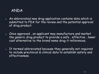 NDA AND ANDA | PPTX