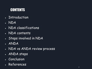 NDA AND ANDA | PPTX