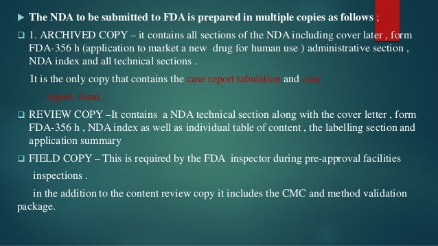 NDA and ANDA regulatory approval process