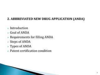 NDA and ANDA regulatory approval process | PPTX