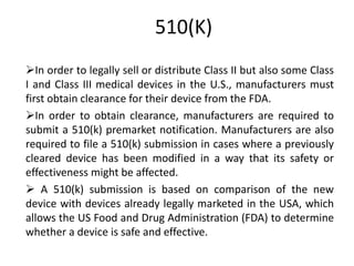 NDA/BLA/PMA and 510(k) | PPTX