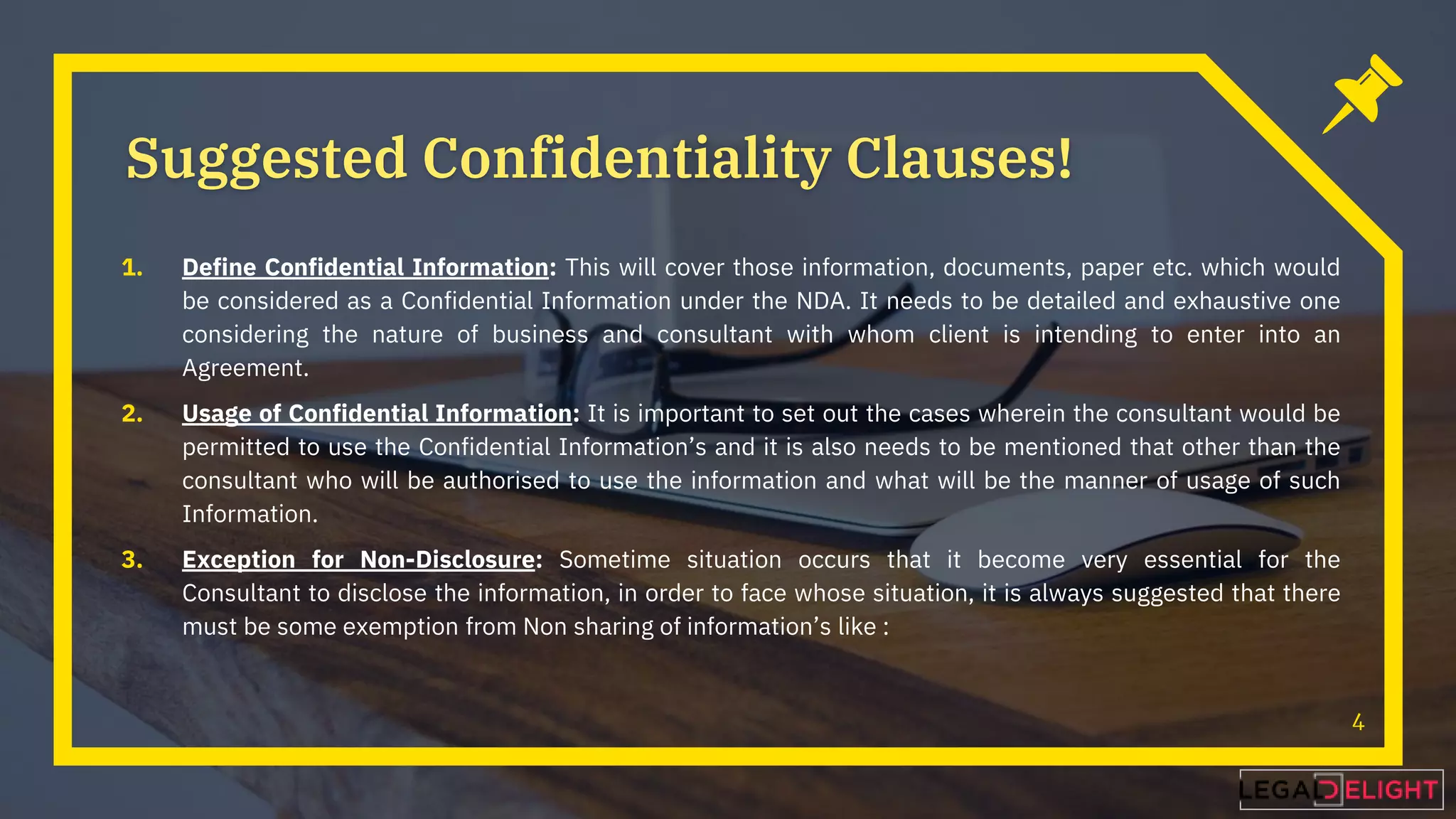 Non Disclosure Agreement while approaching Consultant | PPTX