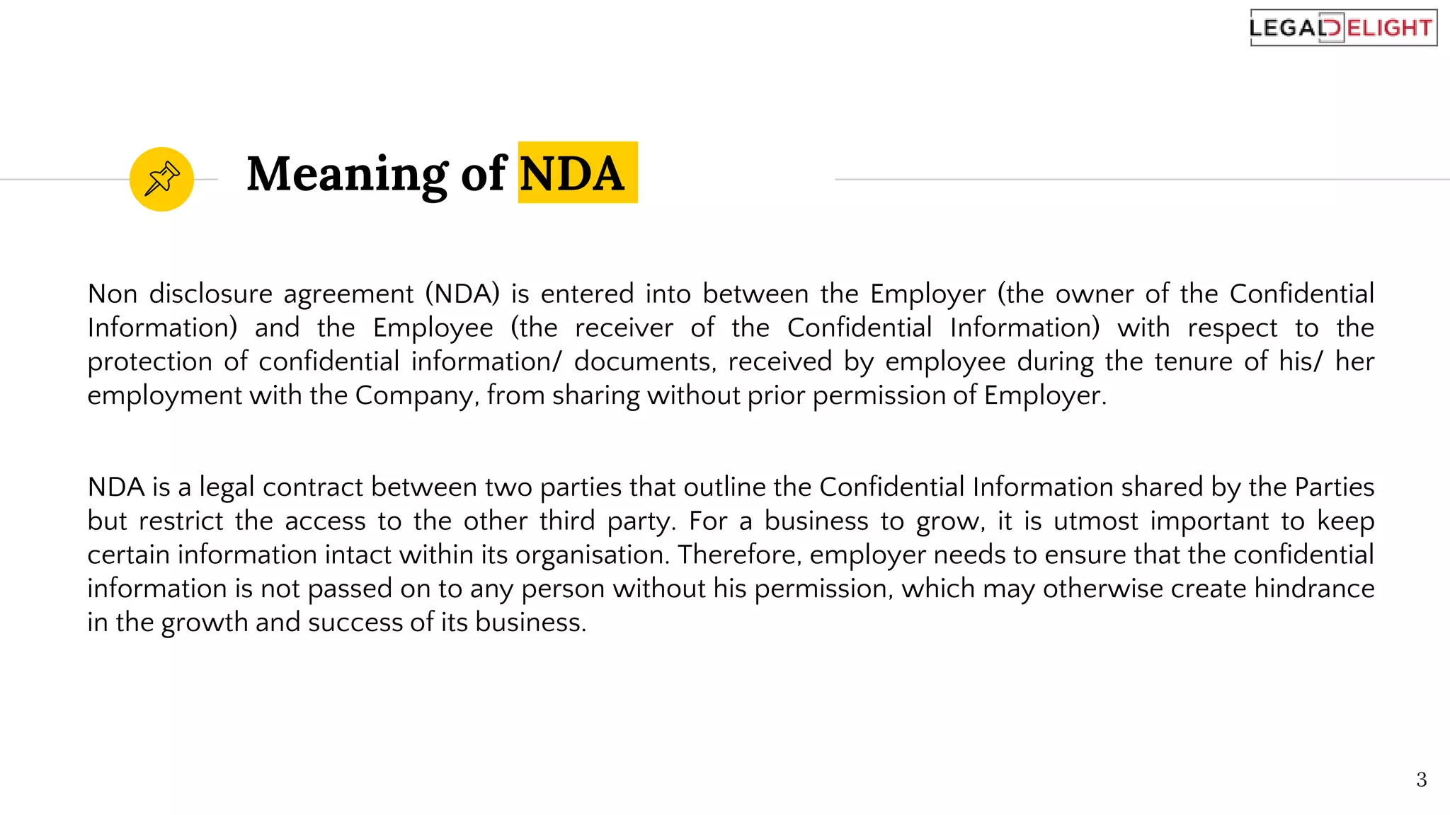 NDA with Employees | PPTX