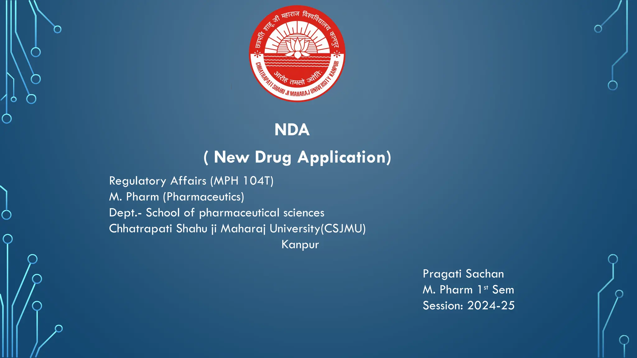 (NDA) new drug application. powerpoint presentation | PPTX