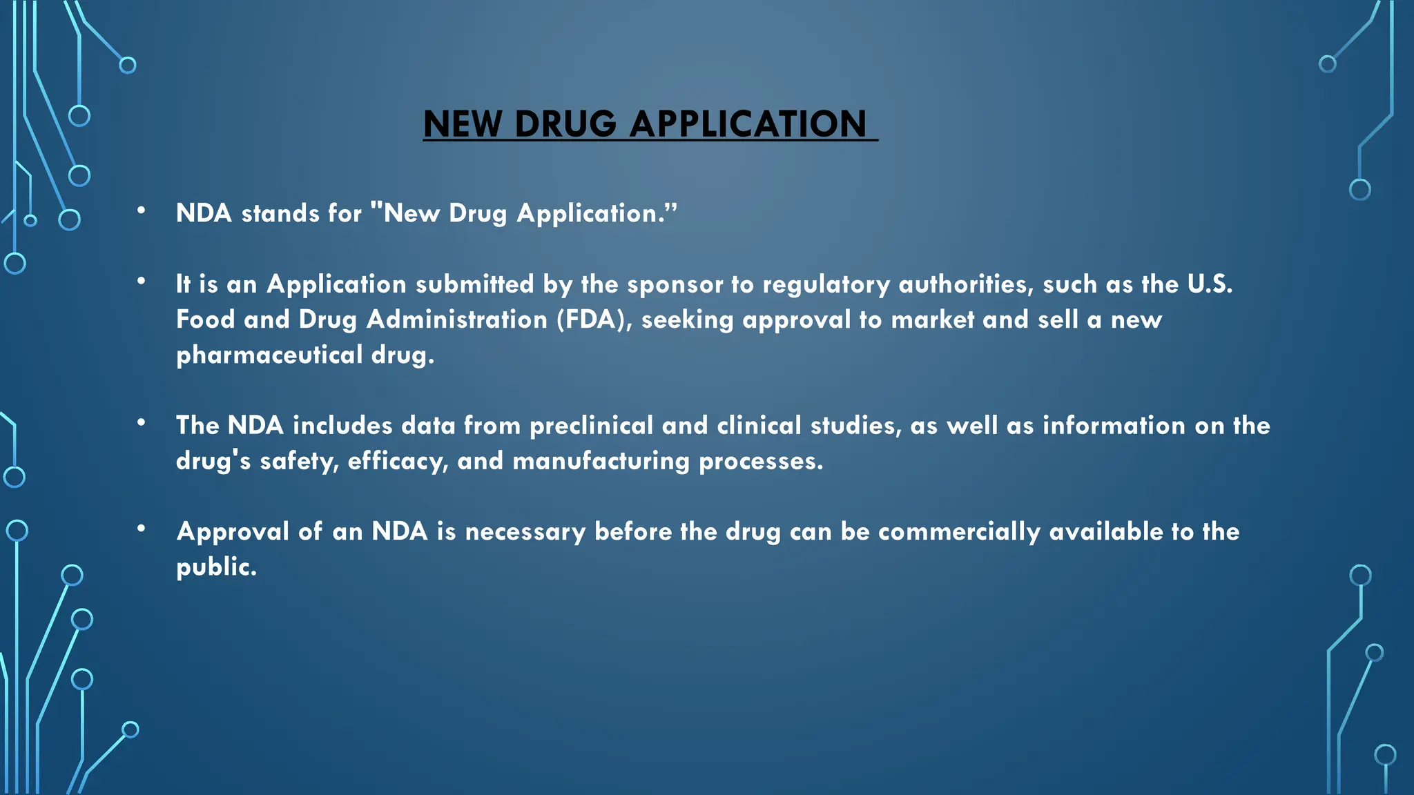 (NDA) new drug application presentation ( pragati Sachan) | PPT