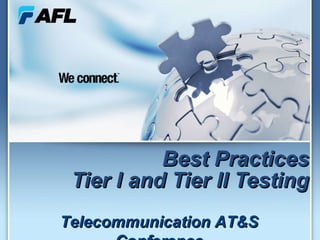 Nd At S Best Practices For Single Mode Tier I Ii Testing 01 2011 | PPT