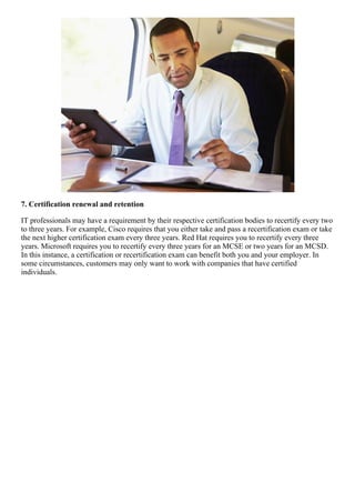 IT Certification's top Ten Benefits | PDF