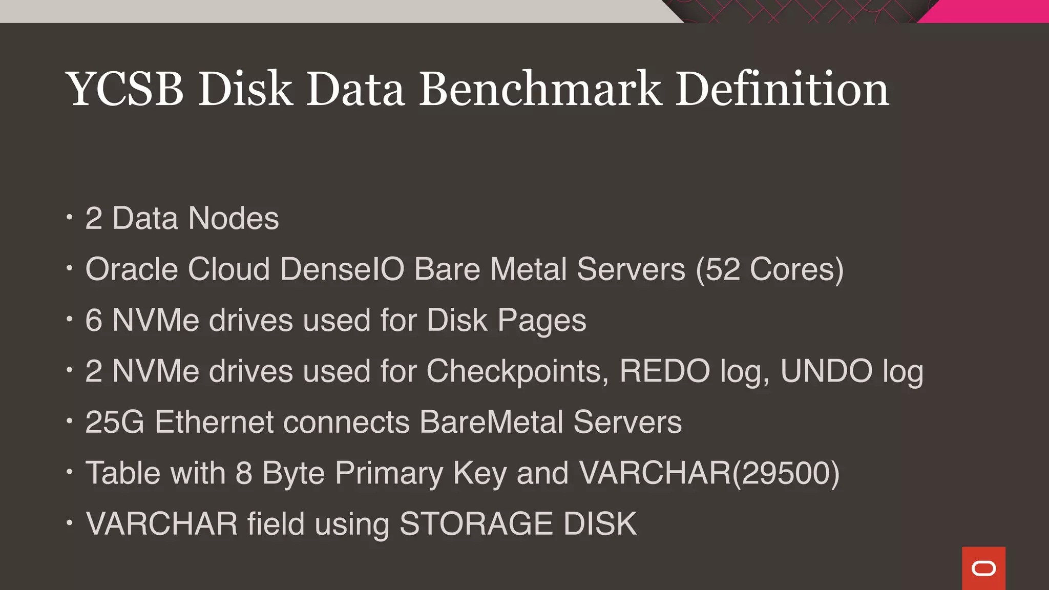 Ndb cluster 80_ycsb_disk | PPT