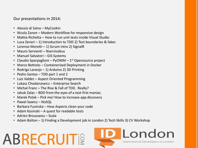 NDC London - about IDinLondon | PPT