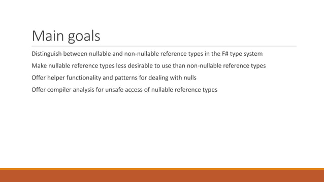 Designing Nullable Reference Types in F# | PPT