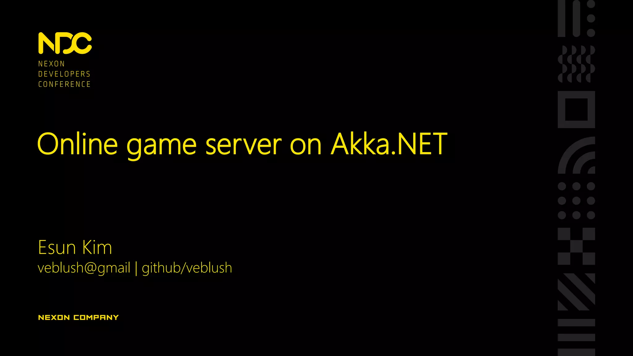 Online game server on Akka.NET (NDC2016) | PPT
